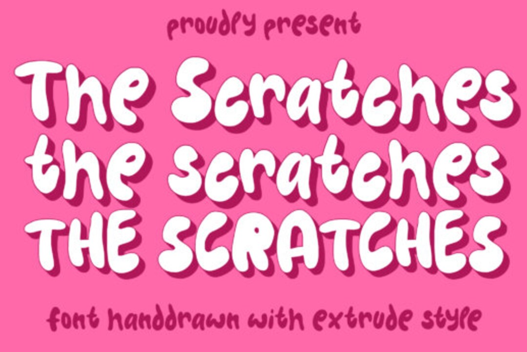 The Scratches Font, Handwritten Font, Script Beautiful Font, Vintage ...