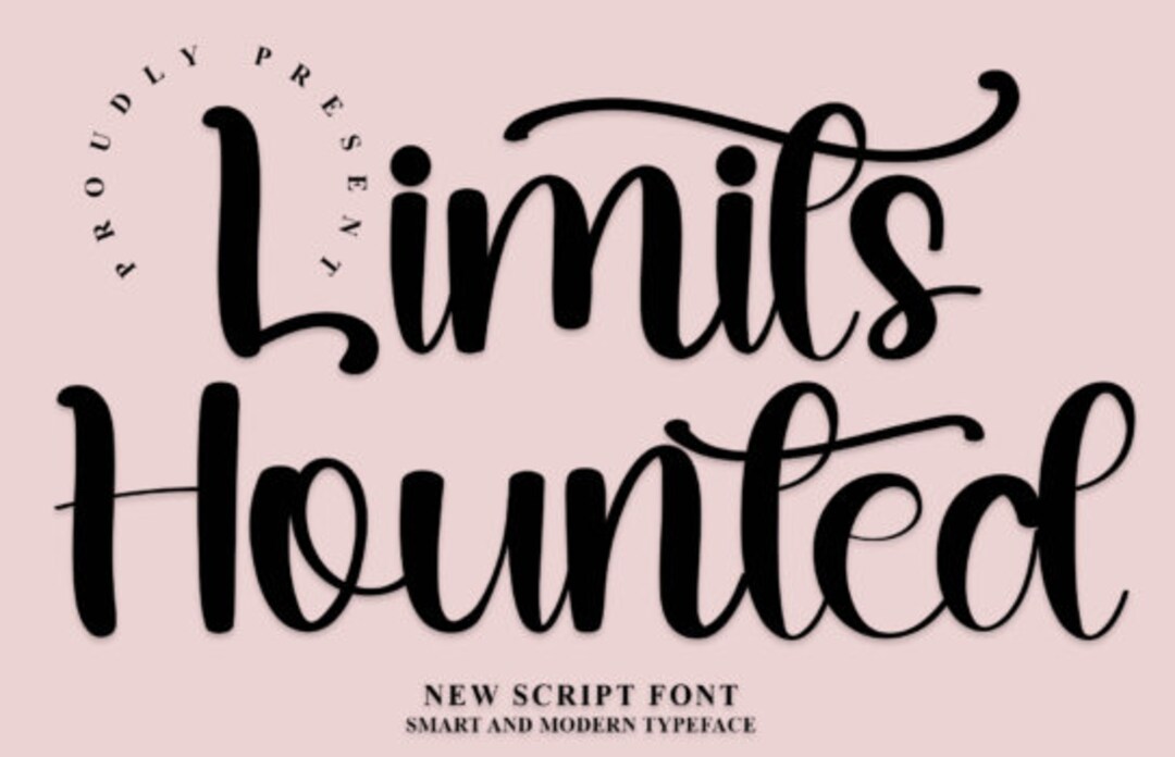 Limits Hounted Font, Handwritten Font, Swash Font, Calligraphy Font ...