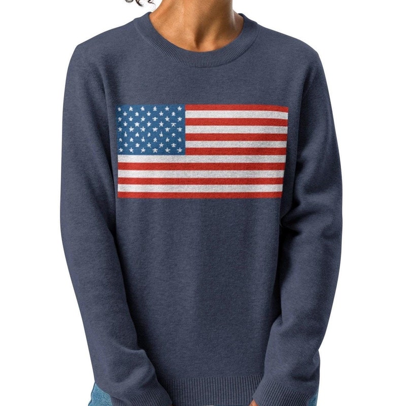 American Flag Sweater - Etsy