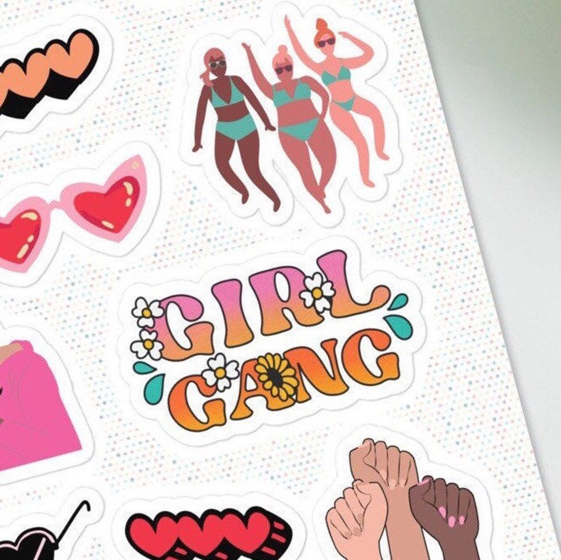 Girl Gang Stickers Bachelorette Scrapbook Sticker Pack - Etsy