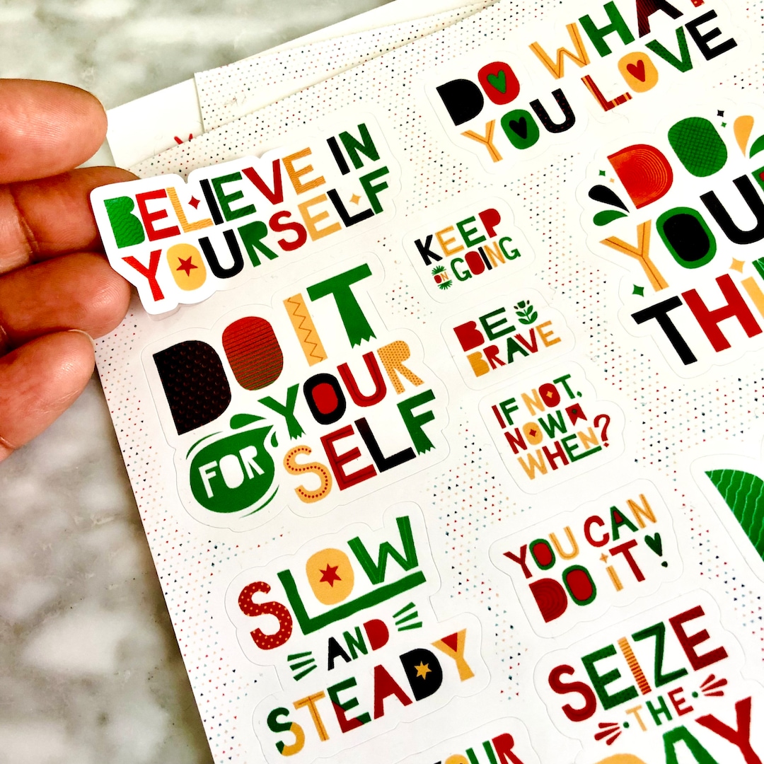 Positive Affirmation Stickers Faith Based Planner Sticker Afrocentric ...