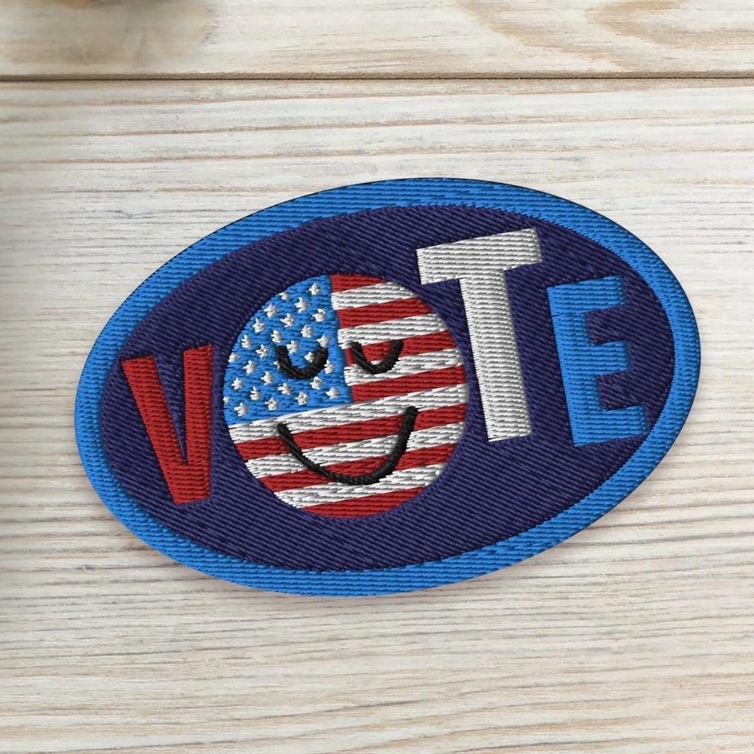 Vote Patch American Flag Patch USA Political Patch Embroidered US ...