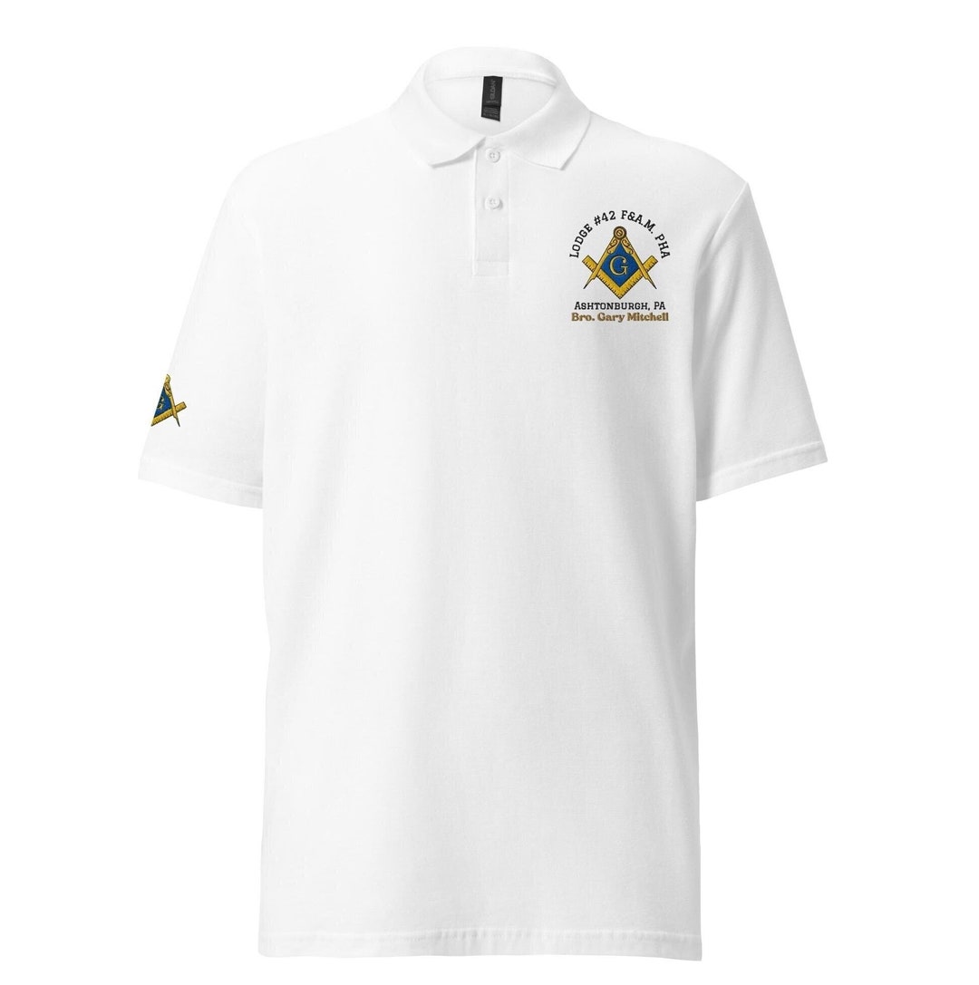 Masonic Shirt | Custom Embroidered Freemason Polo Shirt Masonic Lodge ...