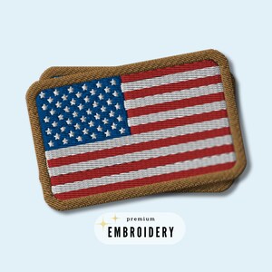 American Flag Patch | Red White and Blue Embroidered Patch Flag USA ...