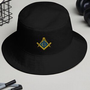 Mason Bucket Hat Mason Gift Masonic Hat Embroidery Bucket Hat ...