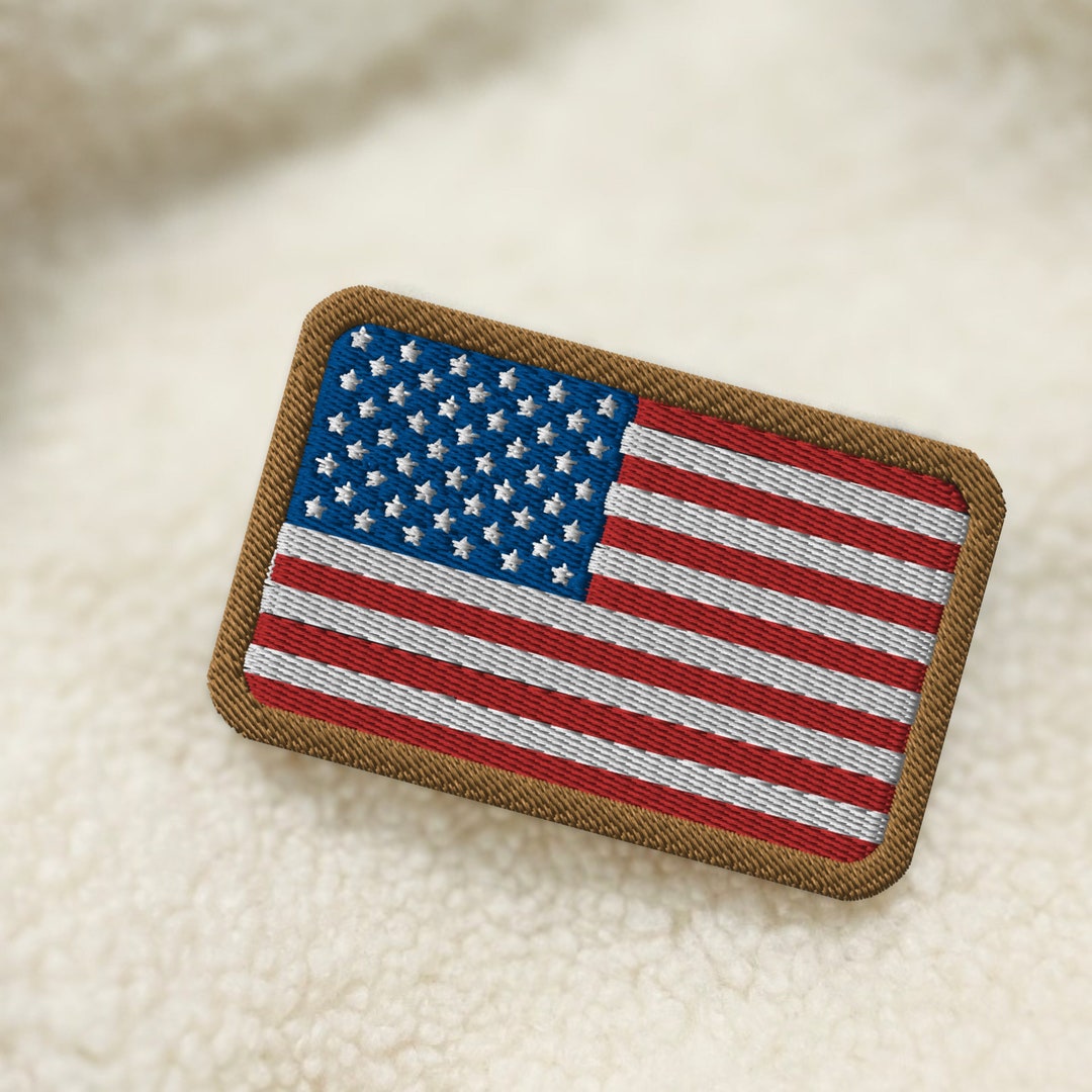 American Flag Patch | Red White and Blue Embroidered Patch Flag USA ...