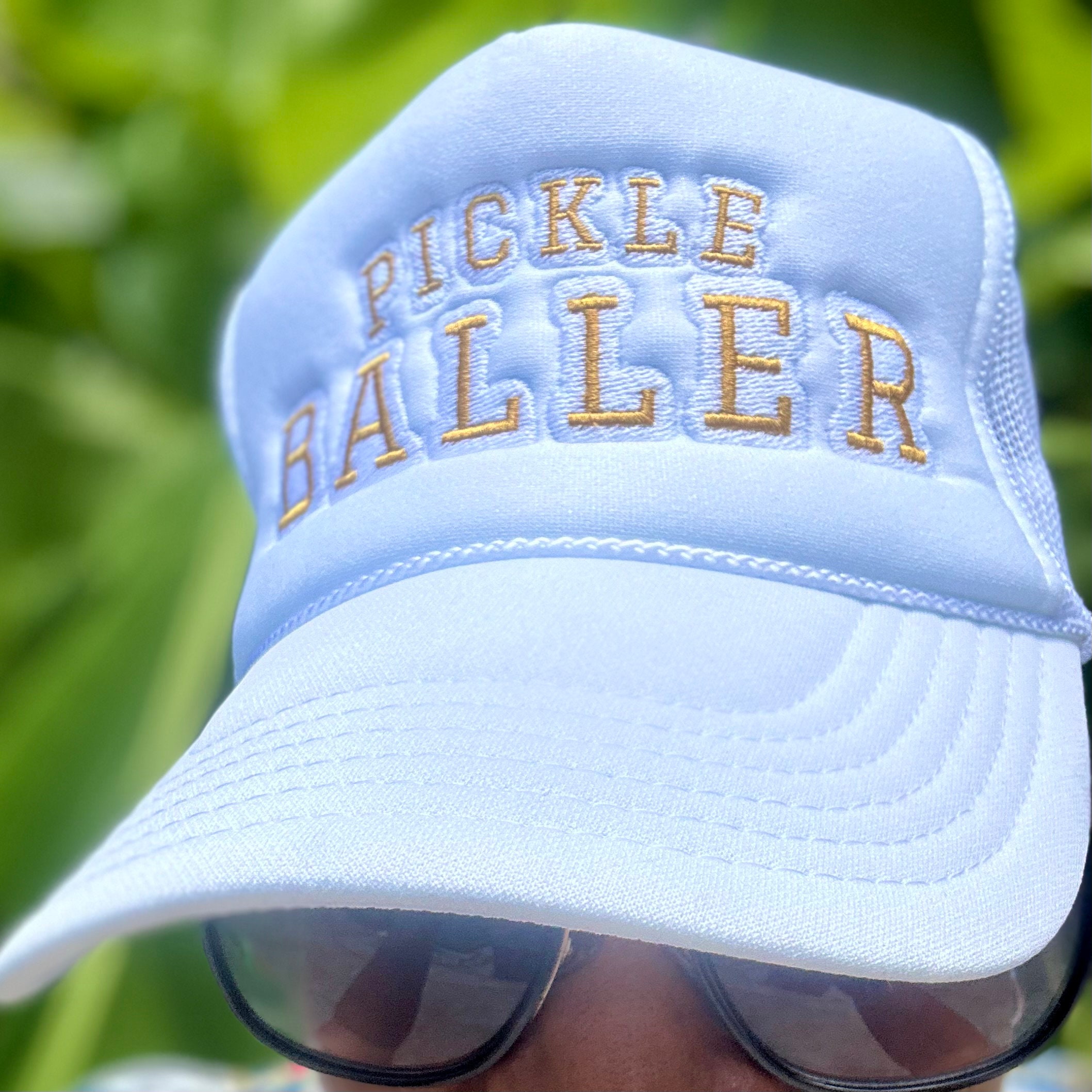 Embroidered "pickle Baller" Trucker Hat - Funny Pickleball Gift - Etsy