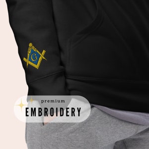 Masonic Hoodie | Personalized Freemason Blue Lodge Hoodie Customizable ...