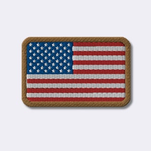 American Flag Patch | Red White and Blue Embroidered Patch Flag USA ...