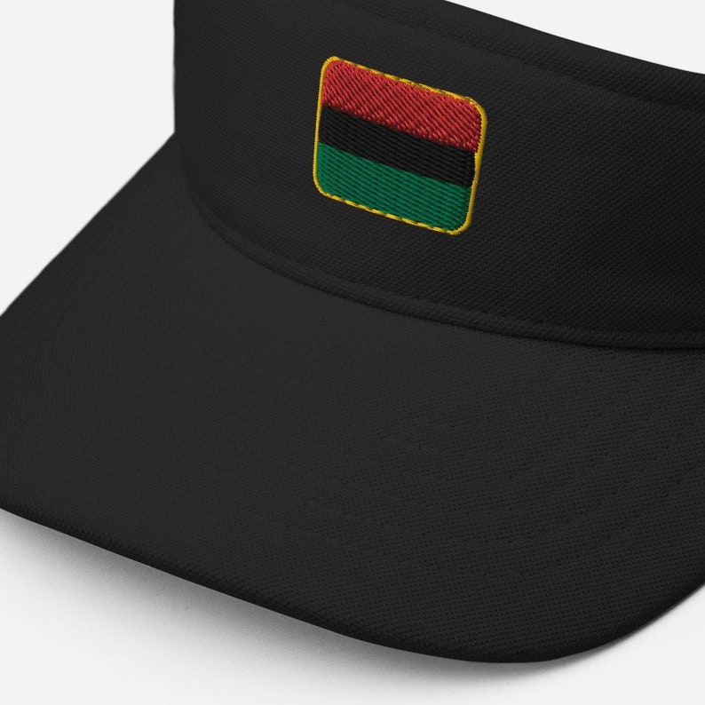 Pan African Visor Red Black Green Flag Afrocentric Dad - Etsy