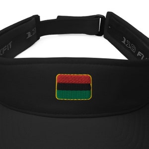 Pan African Visor | Red Black Green Flag | Afrocentric Dad Gift | Black ...