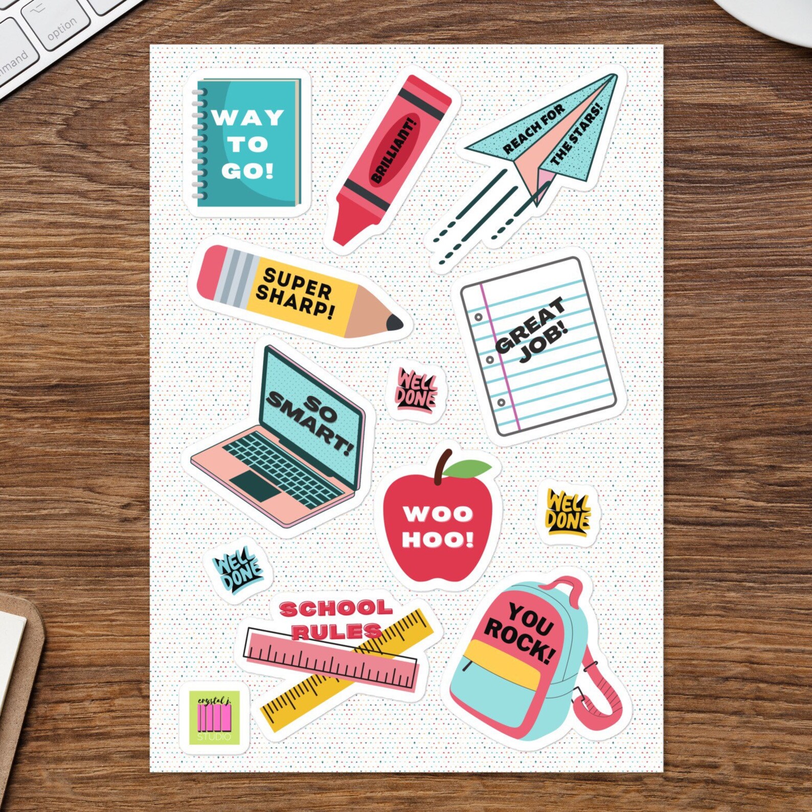 School Themed Reward Sticker Pack: Positive Teacher Stickers - Etsy