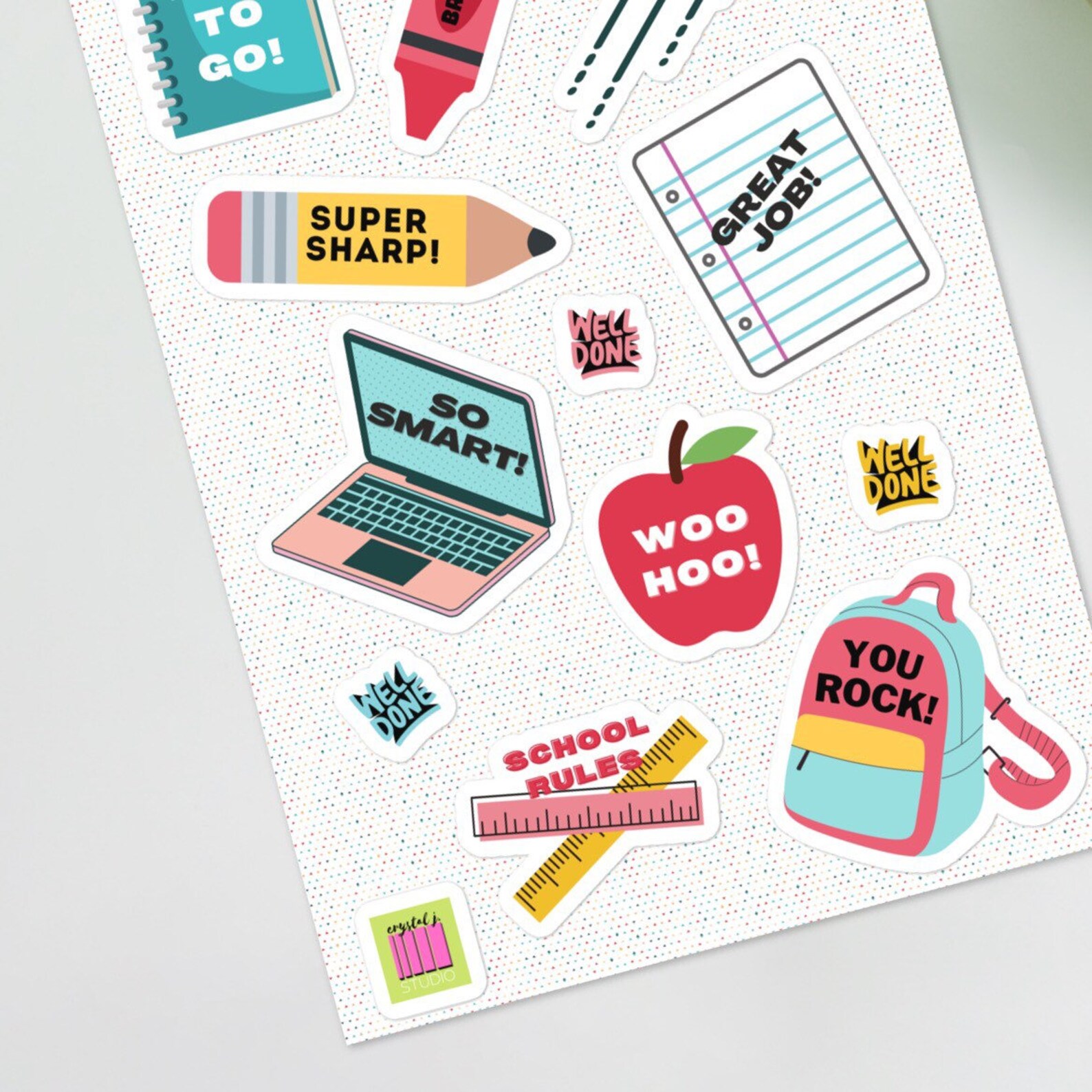 School Themed Reward Sticker Pack: Positive Teacher Stickers - Etsy