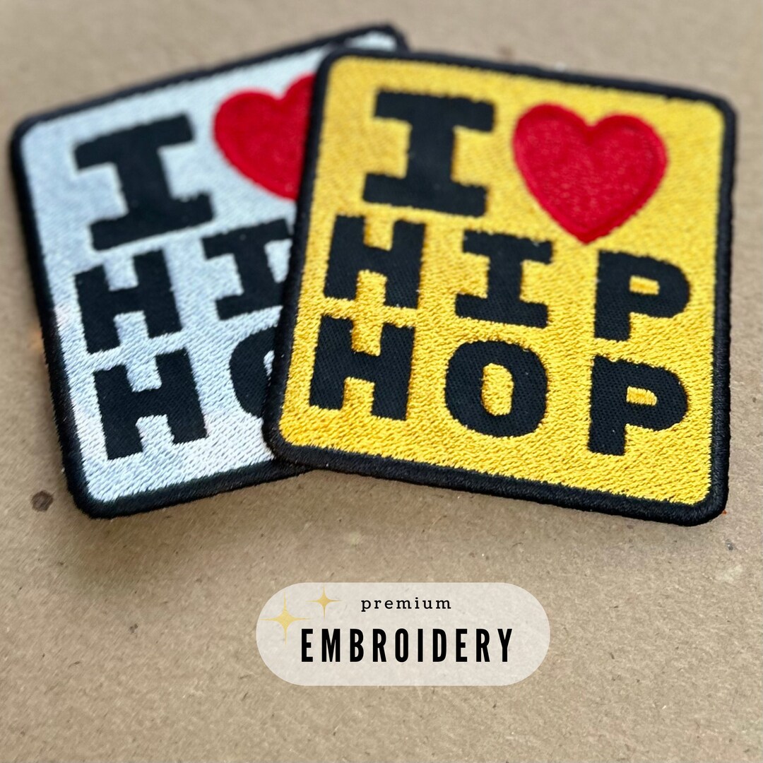 I Love Hip Hop Patch | DIY Patch Iron on Patch Rap Music Patch Hip Hop ...