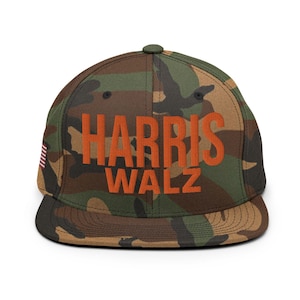 Harris Walz Hat With American Flag Embroidered Premium High Quality ...