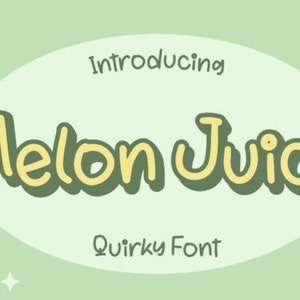 Melon Juice Font, Unique Handwritten Font, Classic Serif Font, Retro ...