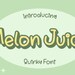 Melon Juice Font, Unique Handwritten Font, Classic Serif Font, Retro ...