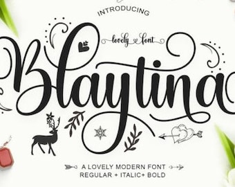 Melon Juice Font, Unique Handwritten Font, Classic Serif Font, Retro Calligraphy Font, Charming ...