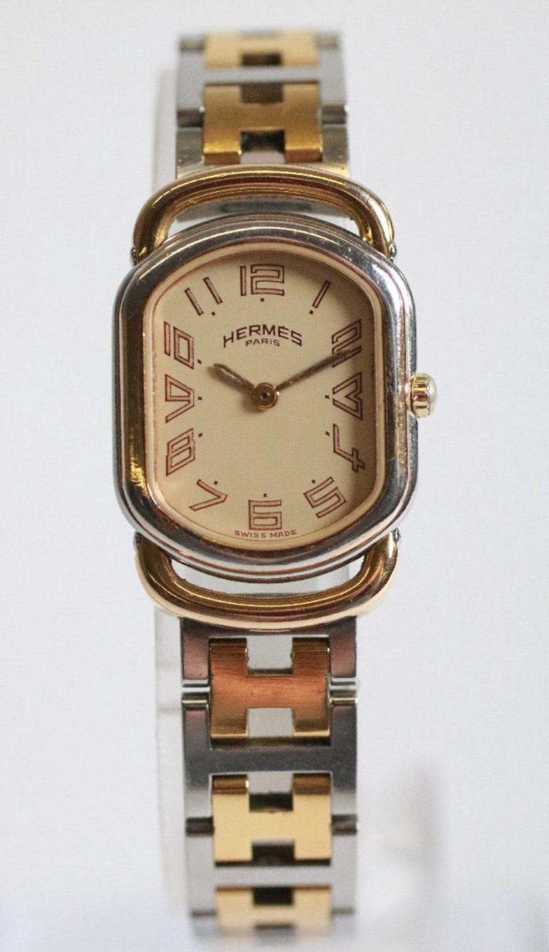 Hermes Rally Quartz Vintage Watch Gold New Battery - Etsy