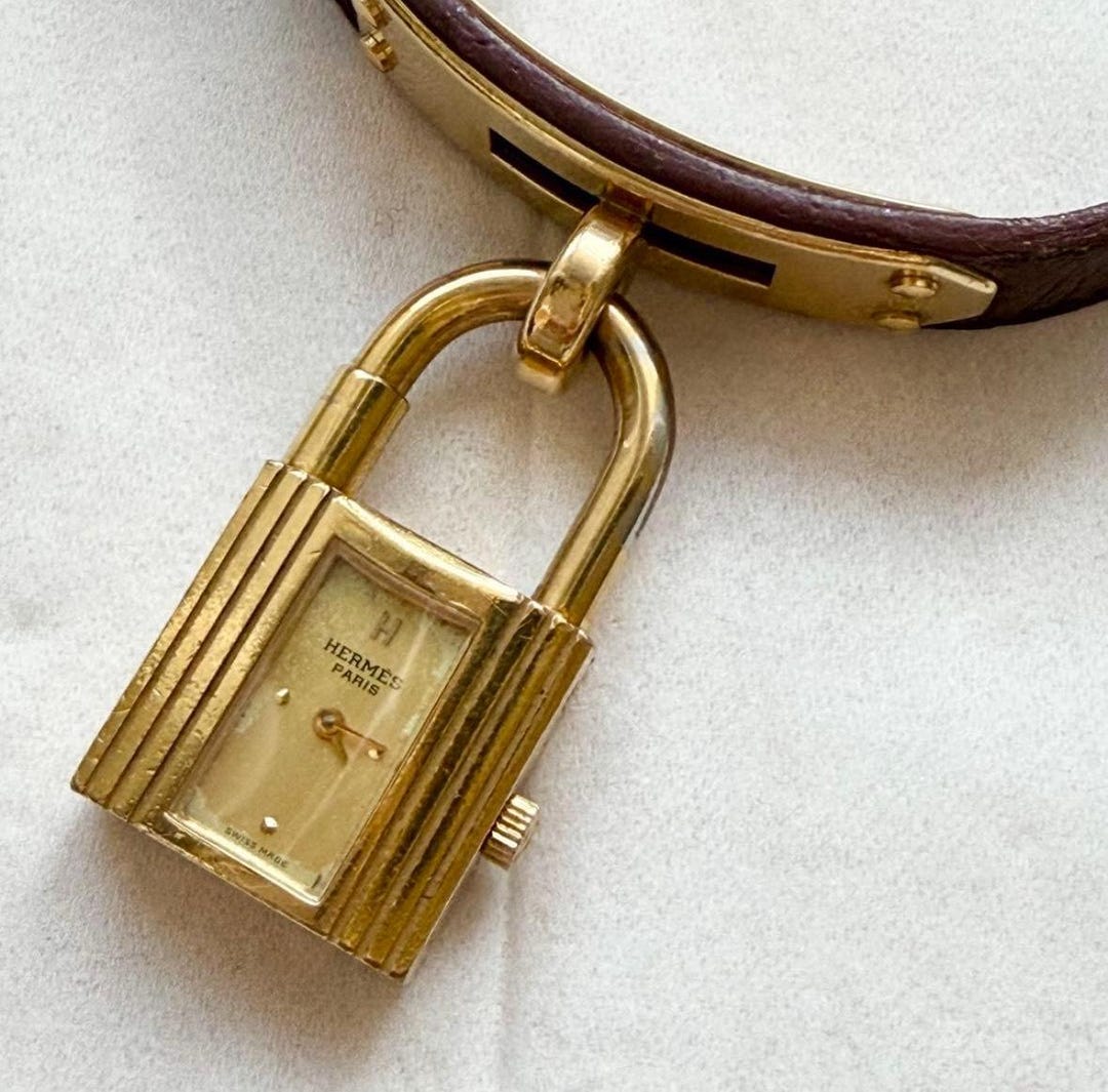 Hermes’ Kelly Women's Vintage Watch Quartz Gold New Battery - Etsy