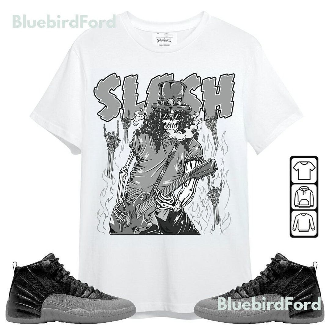 Black Wolf Grey 12s Shirt Slash Skeleton Unisex Shirt, Hoodie ...