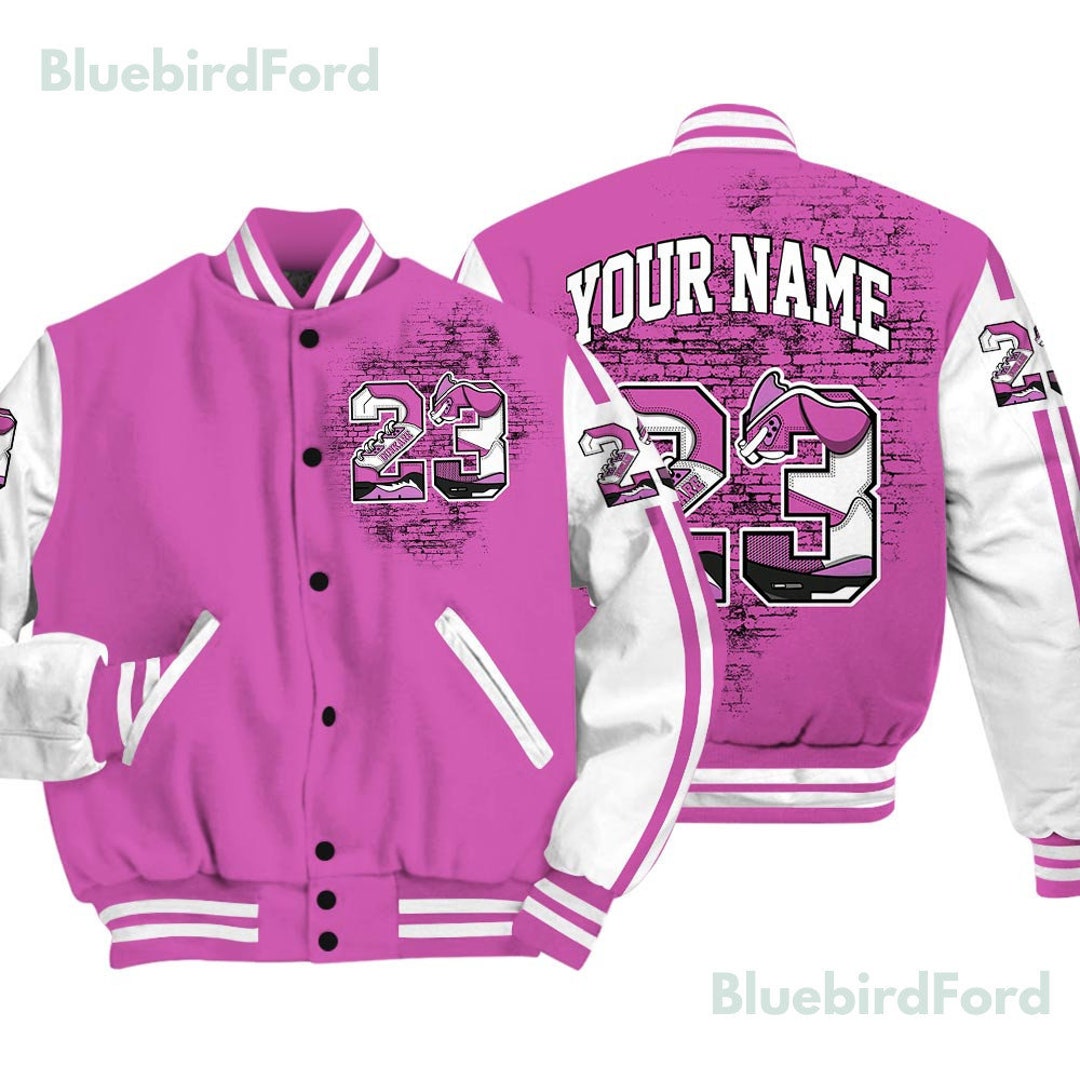 Match AJ Varsity Custom Number 23 5s, 4 Hyper Violet Baseball Varsity ...