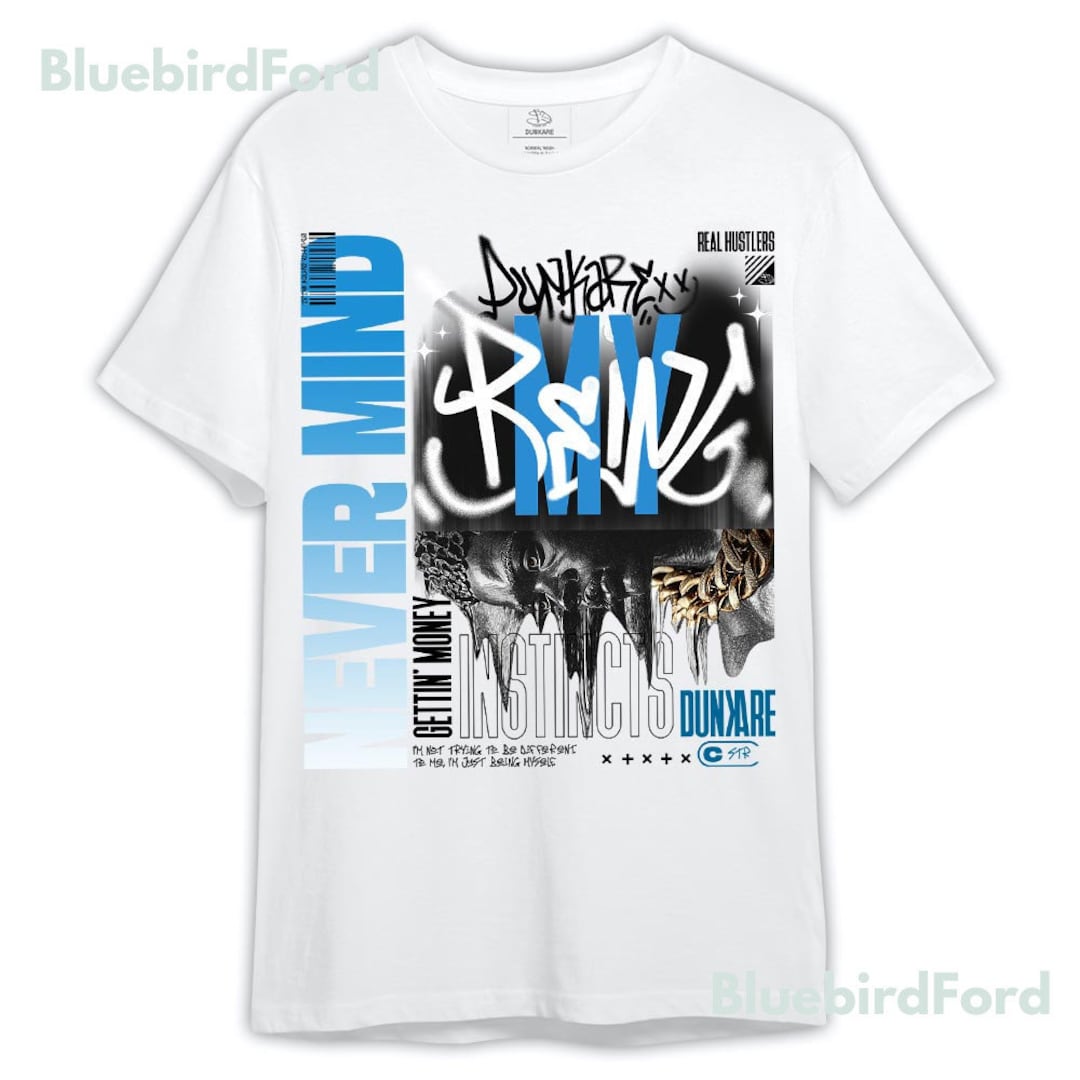 Never Mind Angel Dunkare Shirt, 9 Powder Blue T-shirt, to Match Sneaker ...