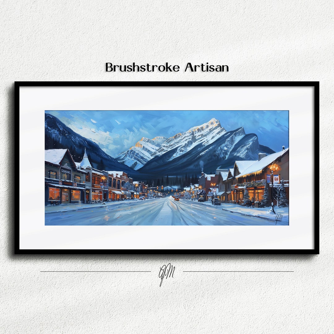 Banff Canada 004 Horizontal Landscape Oil Painting Downloadable by ...