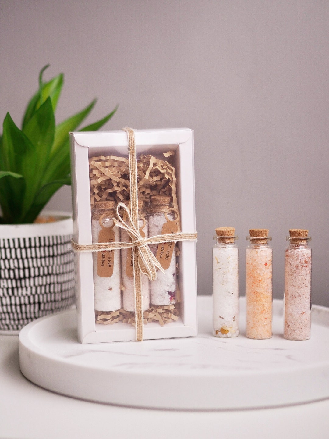 Organic Bath Salts Sample Gift Box: Aromatherapy Spa Set - Etsy UK