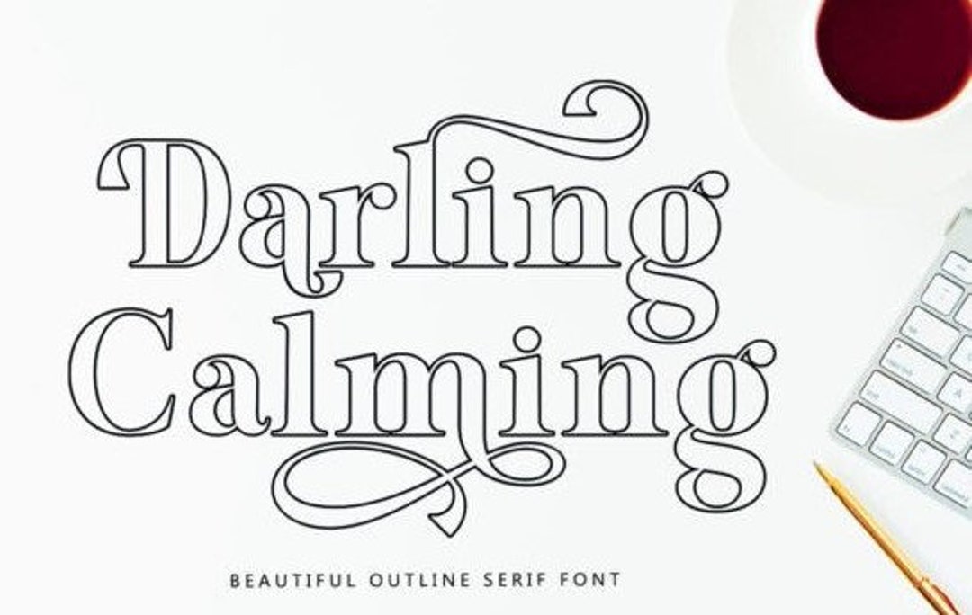 Darling Calming Font, Modern Font, Handwritten Font, Personal Display Font, Calligraphy Font ...