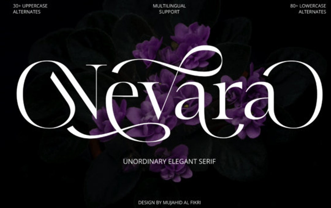 Nevara Font, Unique Script Font, Signature Font, Modern Retro ...