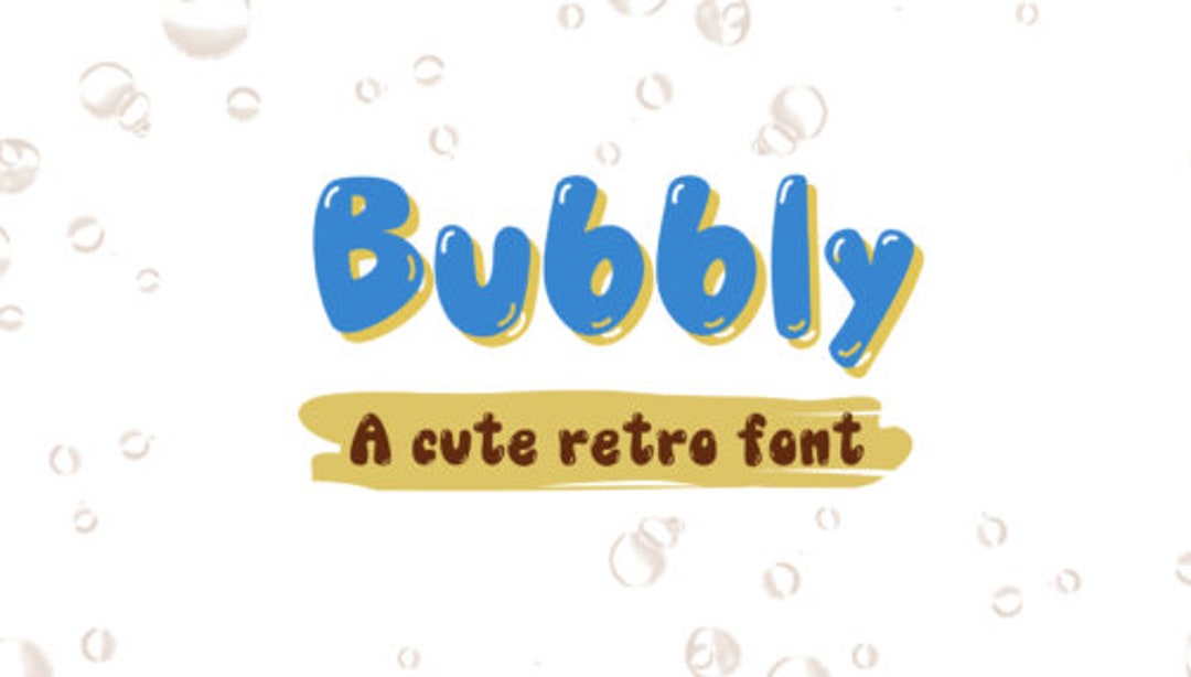 Bubbly Font, Wedding Script Font, Modern Font, Display Font, Cricut ...