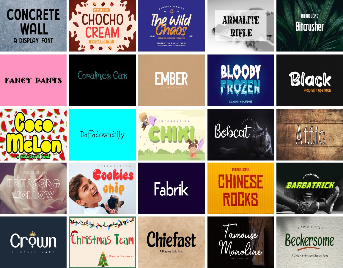 The Ultimate 250 Handwritten Fonts Font Bundle, Heart Font, Cricut ...
