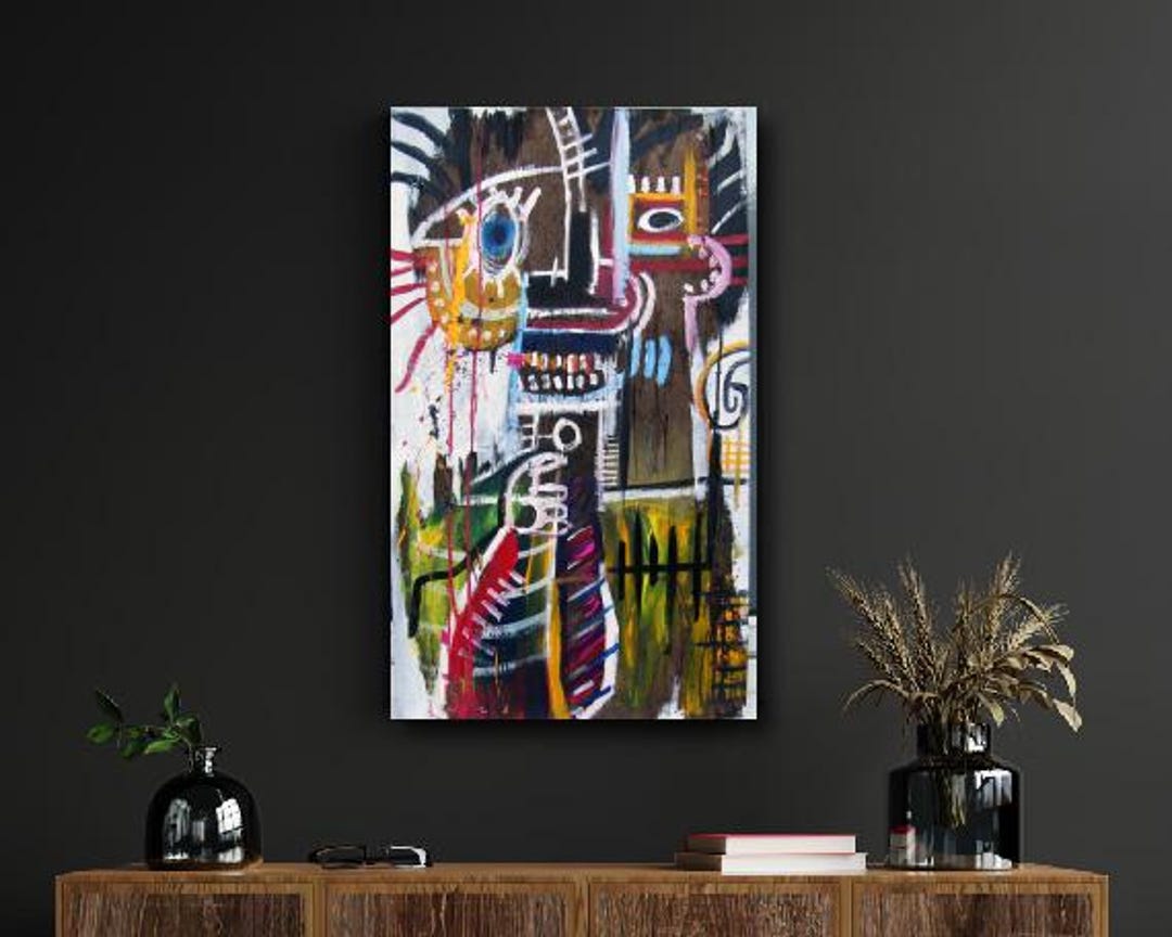 Jean-michel Basquiat Cat Canvas Poster Print, the Strokes the New ...