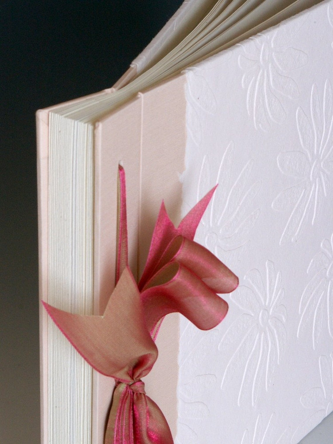 Handmade Photo Album Pink Embossed Daisy Large - Etsy