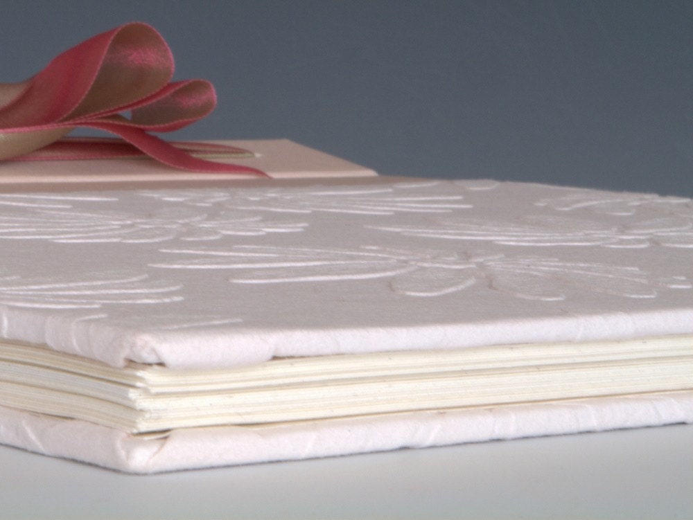 Handmade Photo Album Pink Embossed Daisy Large - Etsy