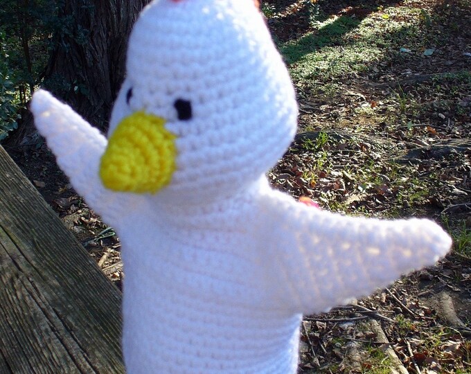 Chester the Chicken Hand Puppet Crochet Amigurumi - Etsy