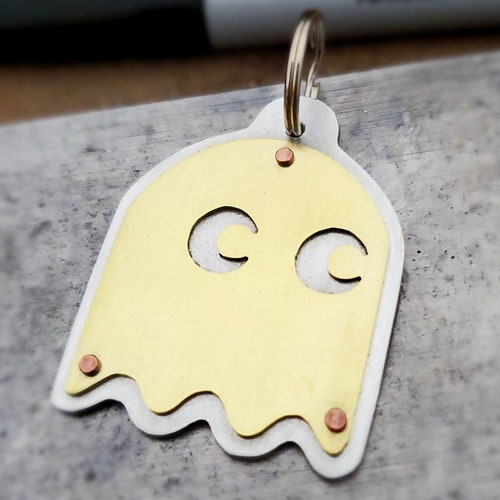 Ghost Pet Tag - Etsy
