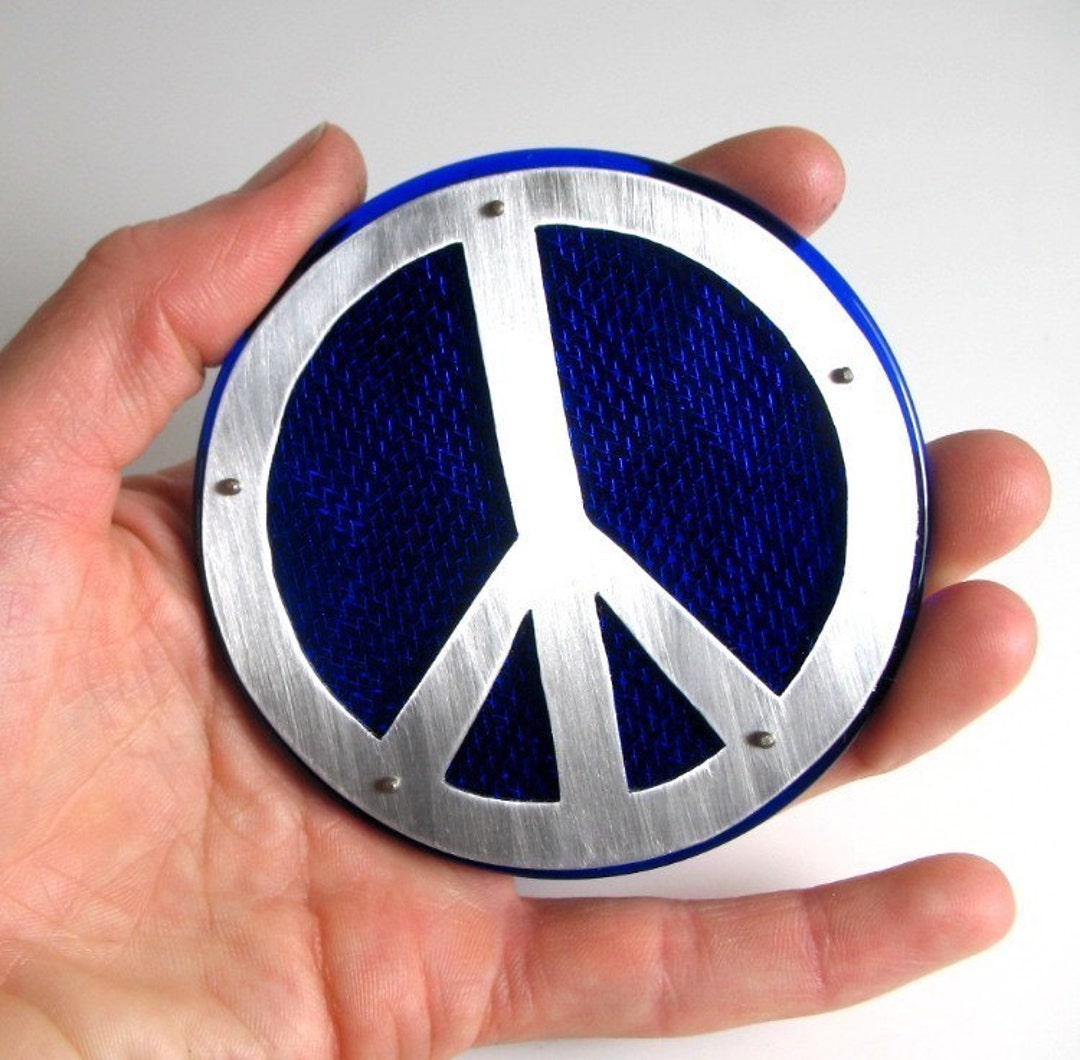 XL Peace Sign Bike Refelctor - Etsy