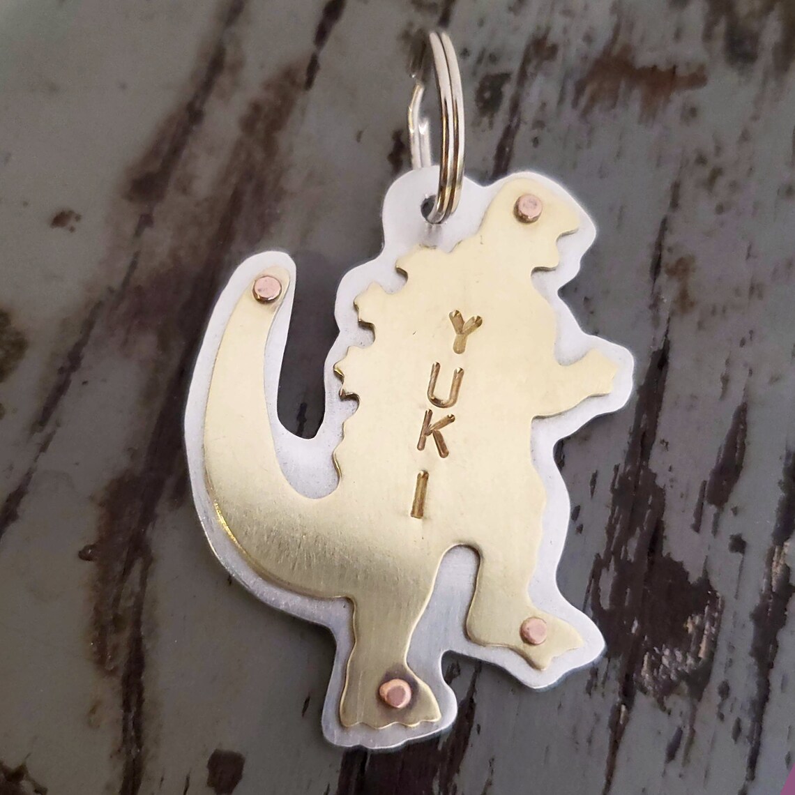 Godzilla Pet Tag Choose Metal - Etsy