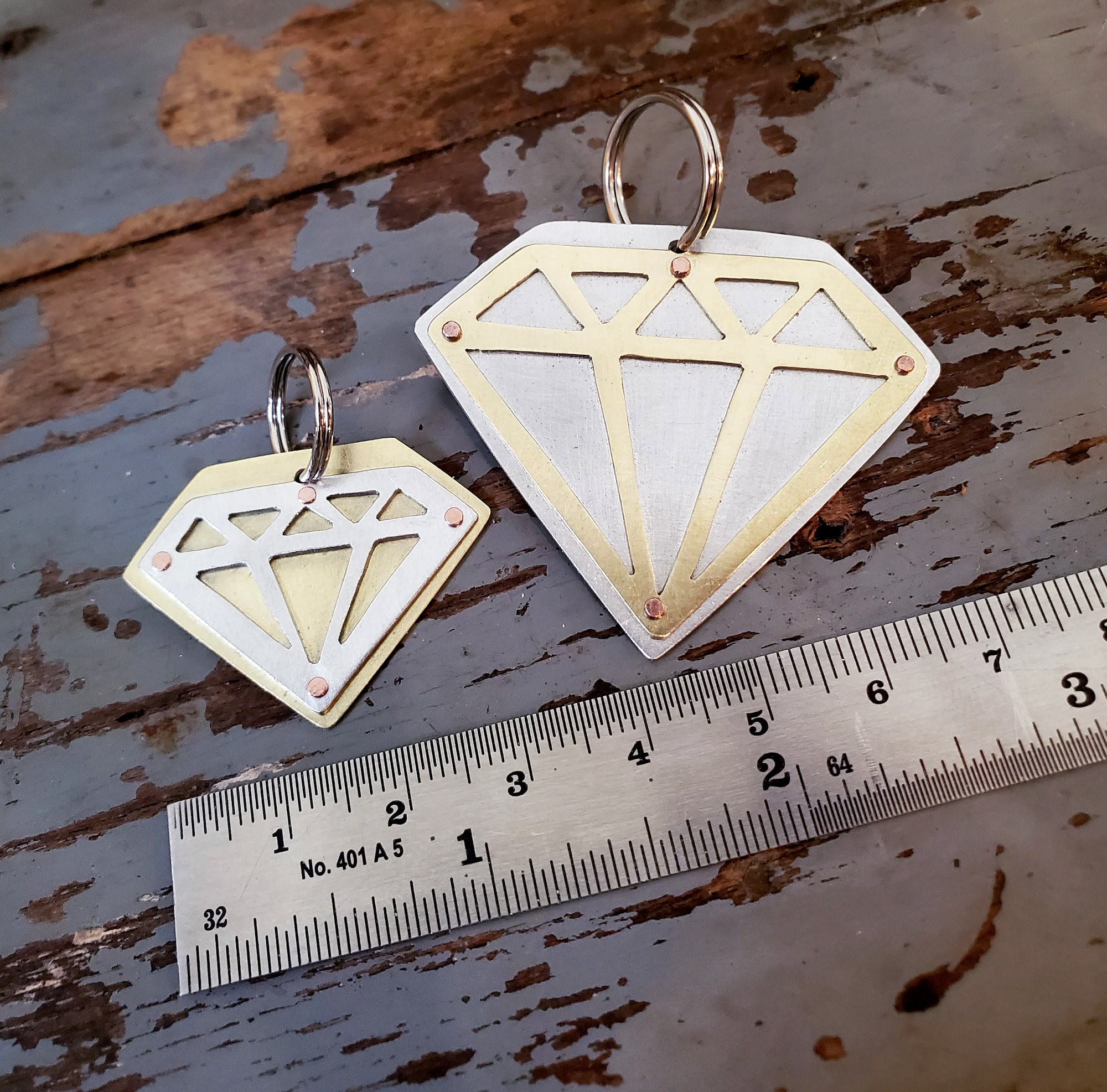 Diamond Pet Tag - Etsy