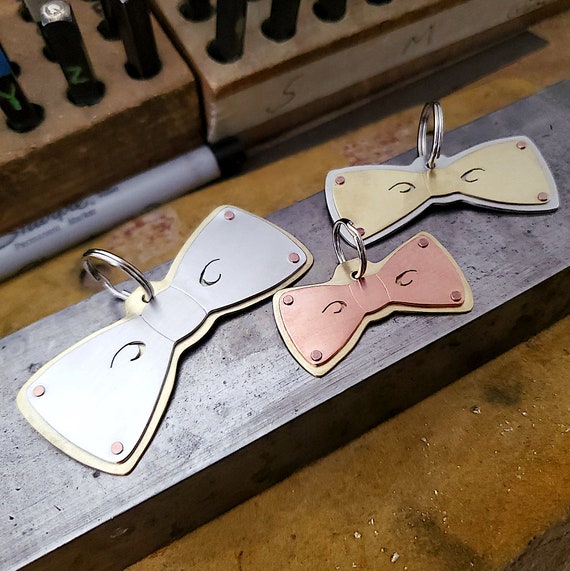 Bow Tie Pet Tag Made to Size for Your Pet - Etsy
