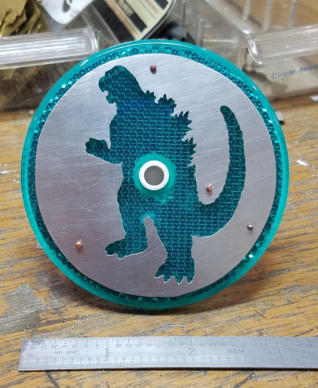 Godzilla Bike Reflector - Etsy