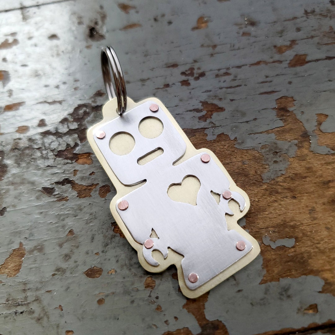 Robot Pet Tag - Etsy