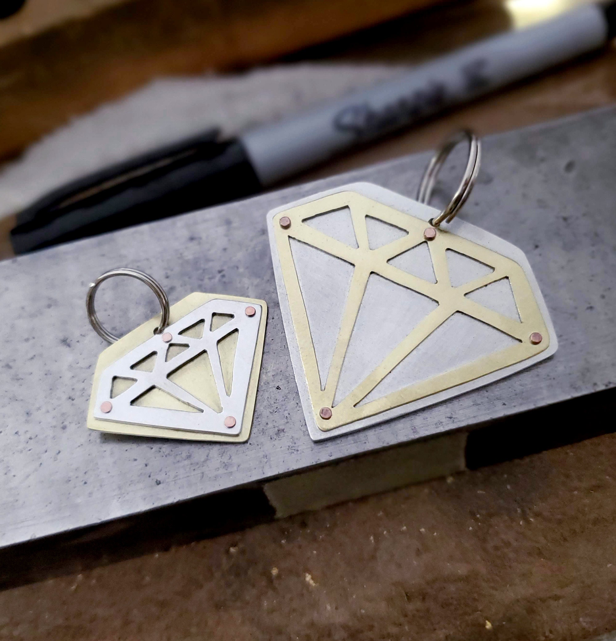 Diamond Pet Tag - Etsy