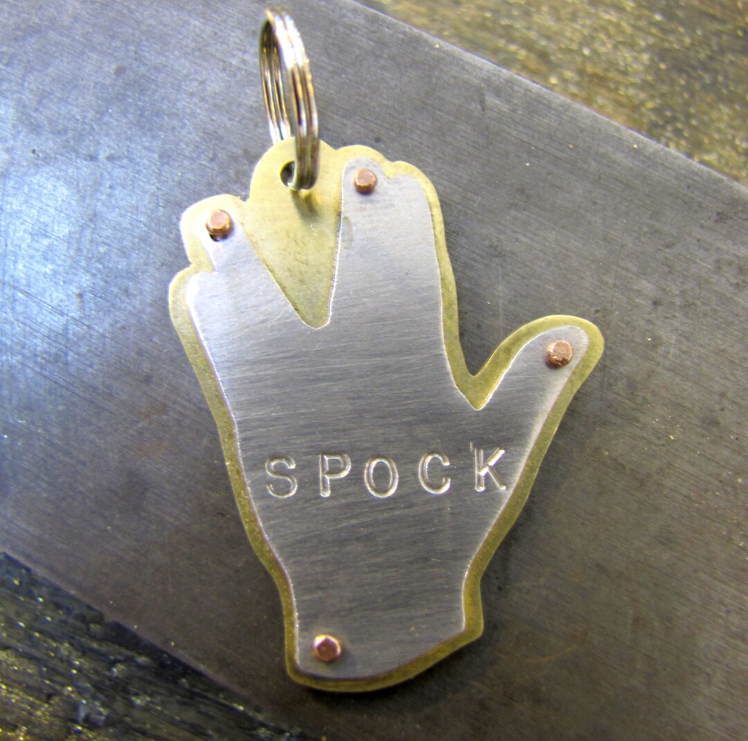 Vulcan Salute Pet Tag - Etsy