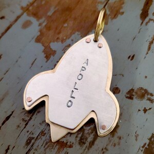 Rocket Ship Pet Tag - Etsy