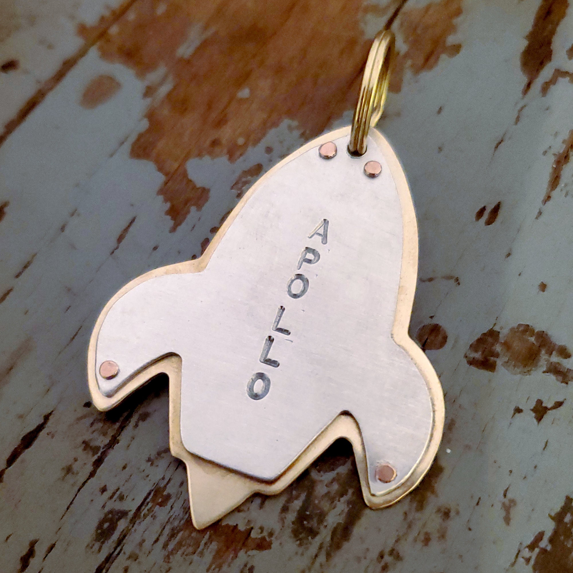 Rocket Ship Pet Tag - Etsy