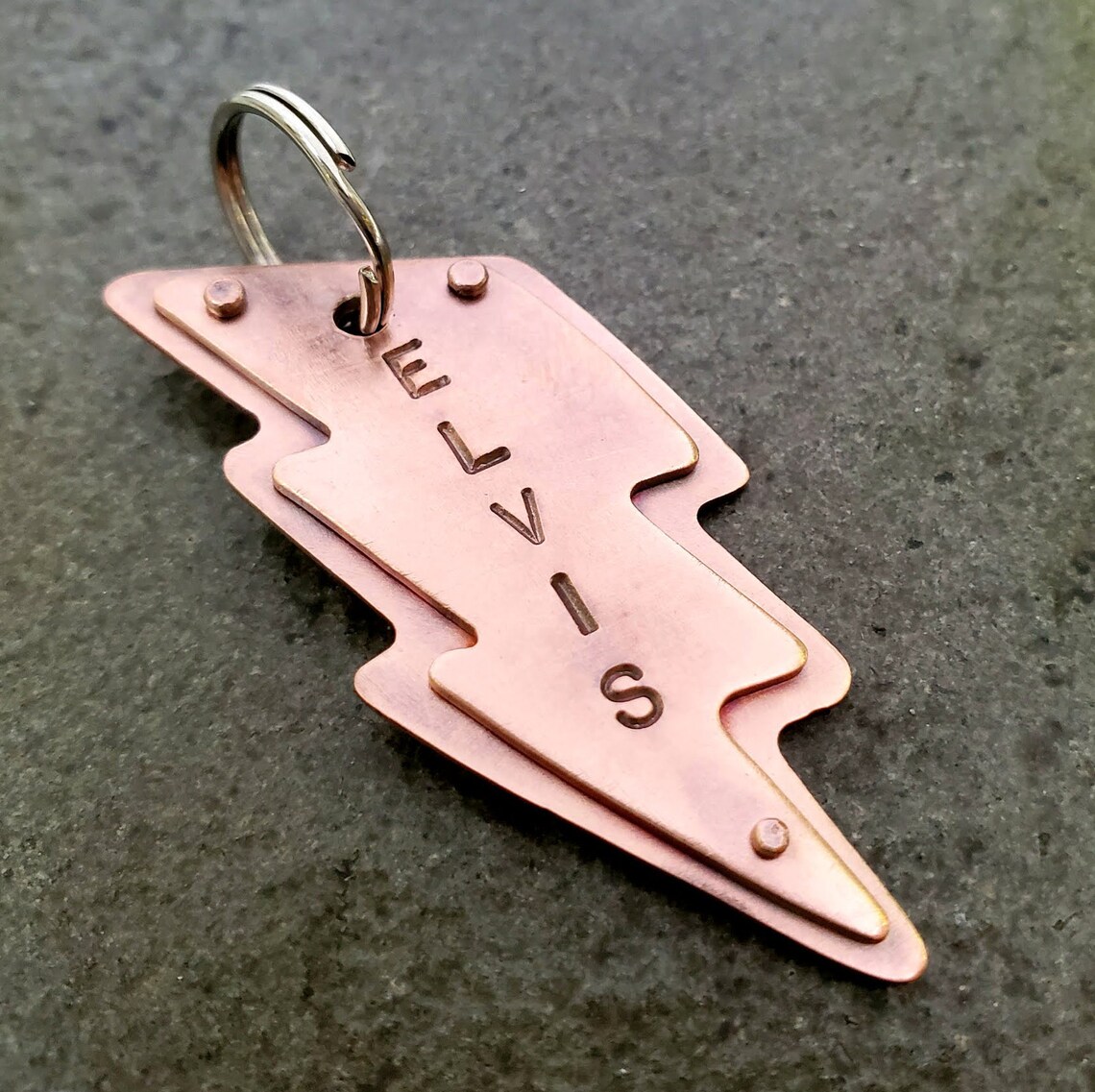 Lightning Bolt Pet Tag - Etsy