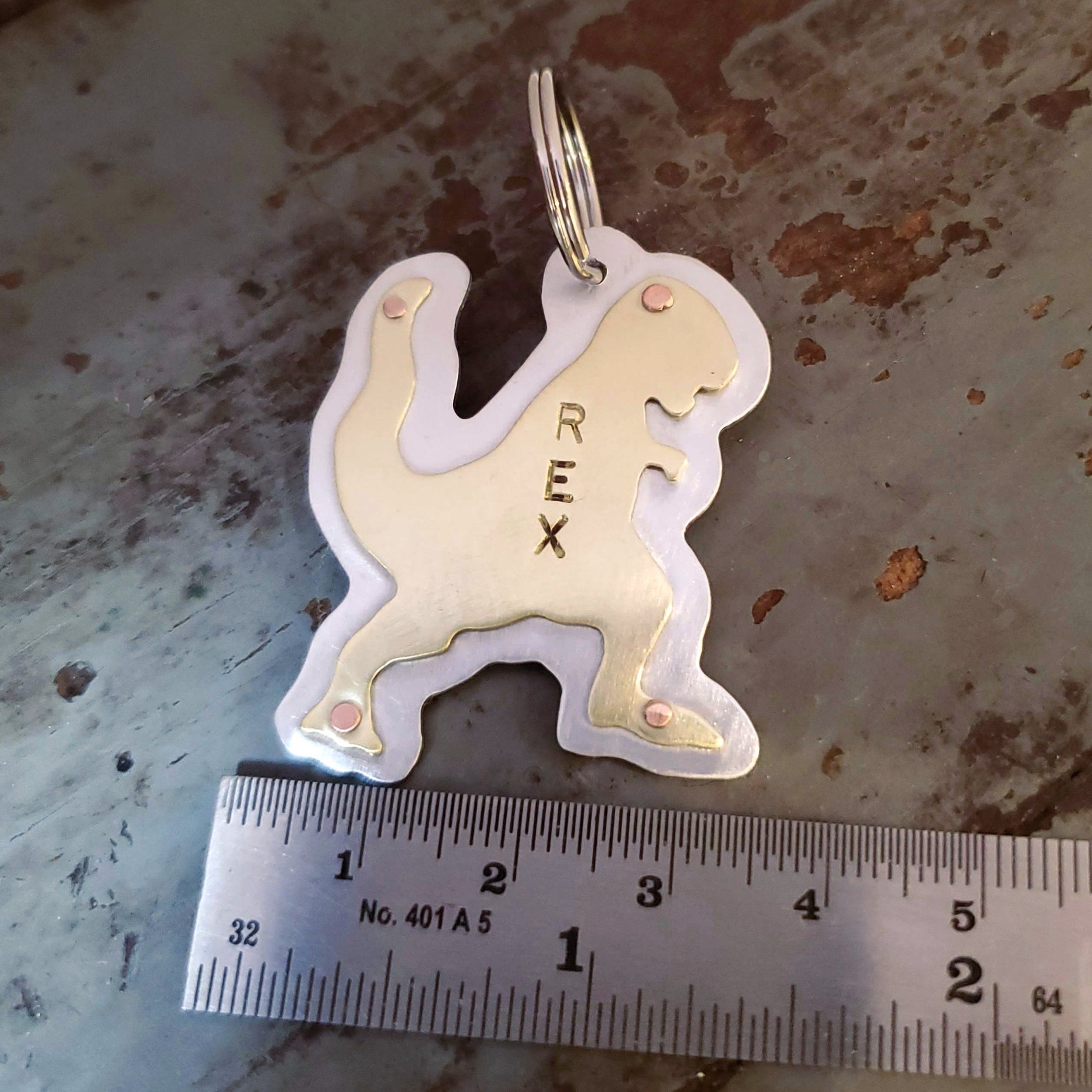 T-rex Pet Tag - Etsy